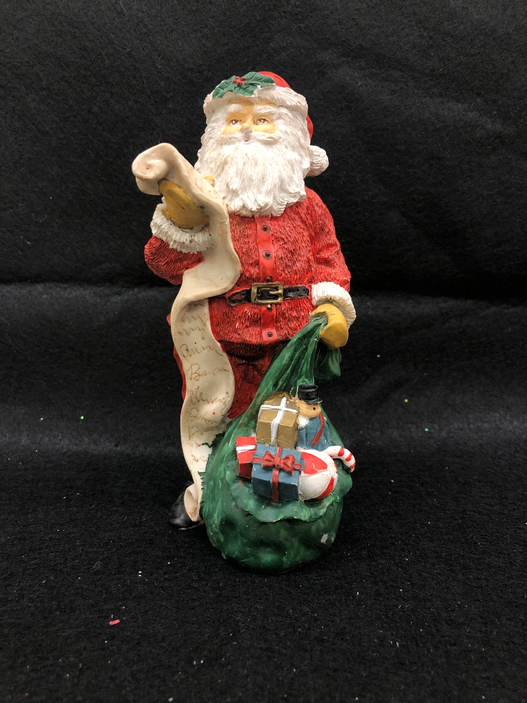 Vintage Santa Claus With List and Presents Christmas Decoration 6" - Etsy