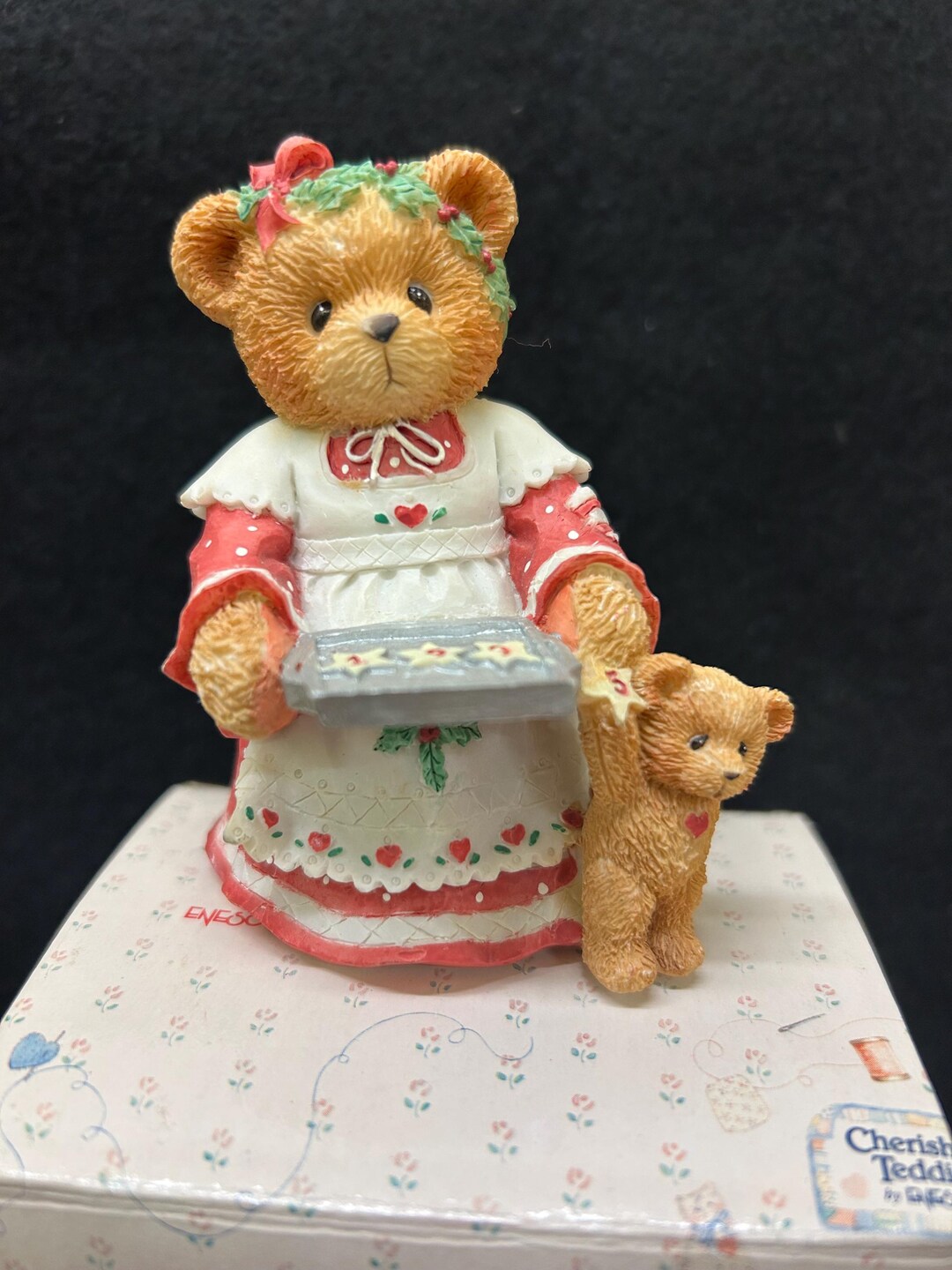 Vintage Cherished Teddies “amanda” “here's Some Cheer to Last the Year ...