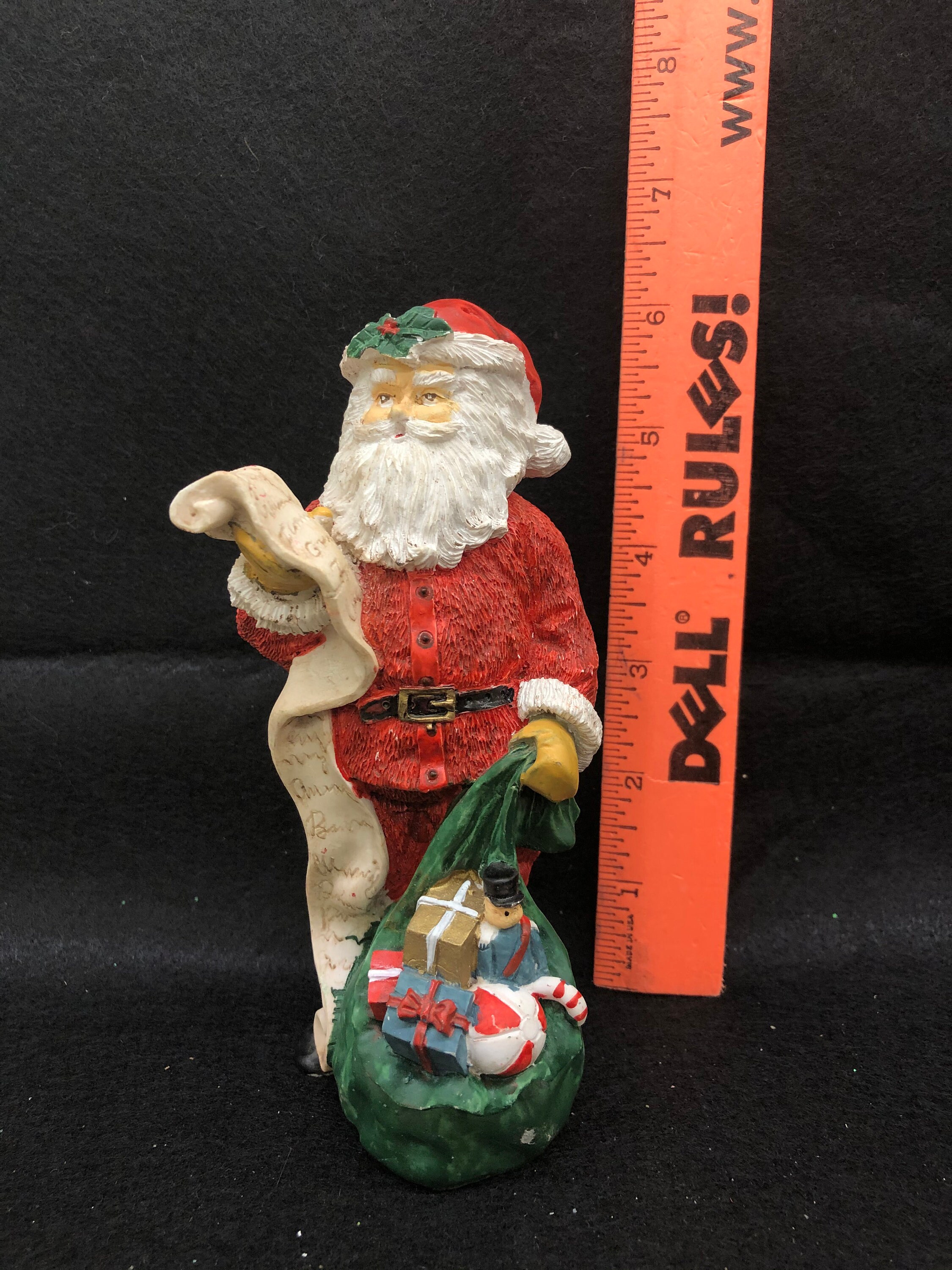 Vintage Santa Claus With List and Presents Christmas Decoration 6" - Etsy