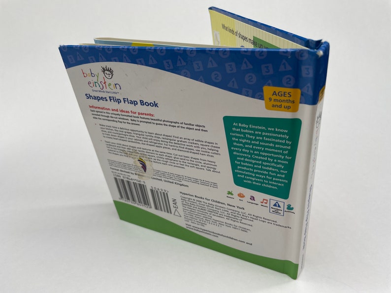 Baby Einstein Shapes Flip Flap Cardboard Book - Etsy Baby Einstein Shapes Flip Flap Cardboard Book - Etsy