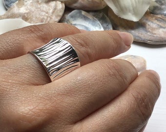 Large Silver Ring | Etsy