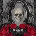 Gothic Halloween Lace Skull and Roses Printable Digital Download Clip ...