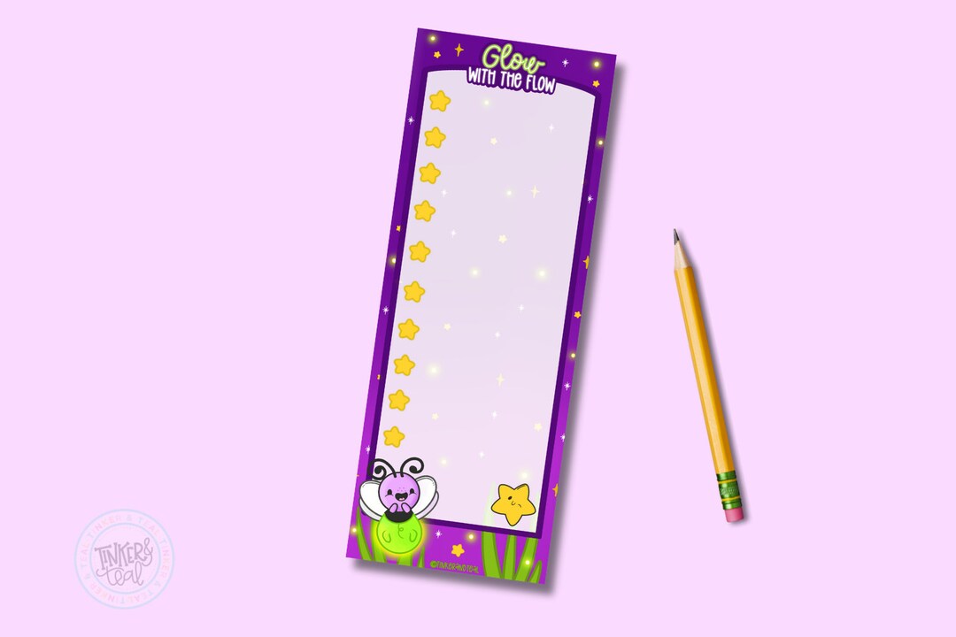 Glow With the Flow to Do Checklist Notepad, Sora the Firefly Notepad ...