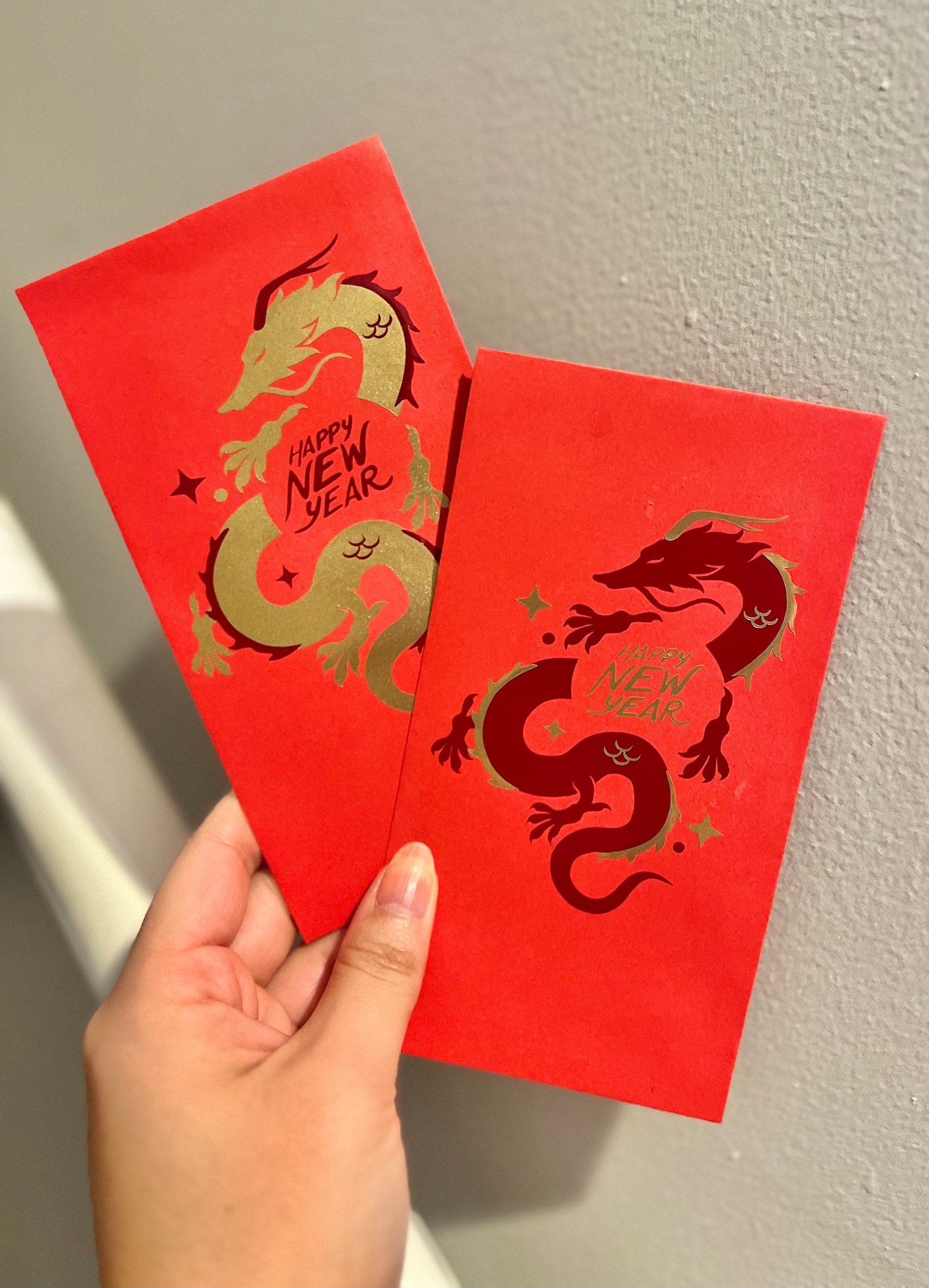 Set of 8 Year of the Dragon Money Envelopes, Chinese New Year 2024 ...