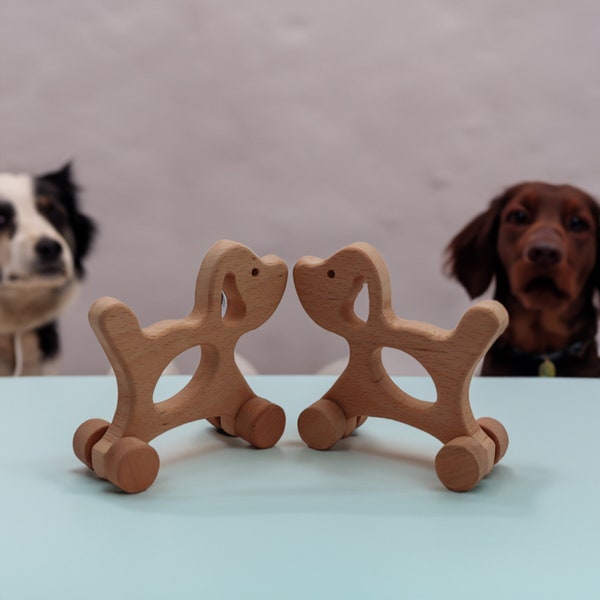 Wooden Dog - Etsy