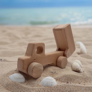 Wooden Tipper Truck Toy|natural Wood Toy Dump Truck|educational ...