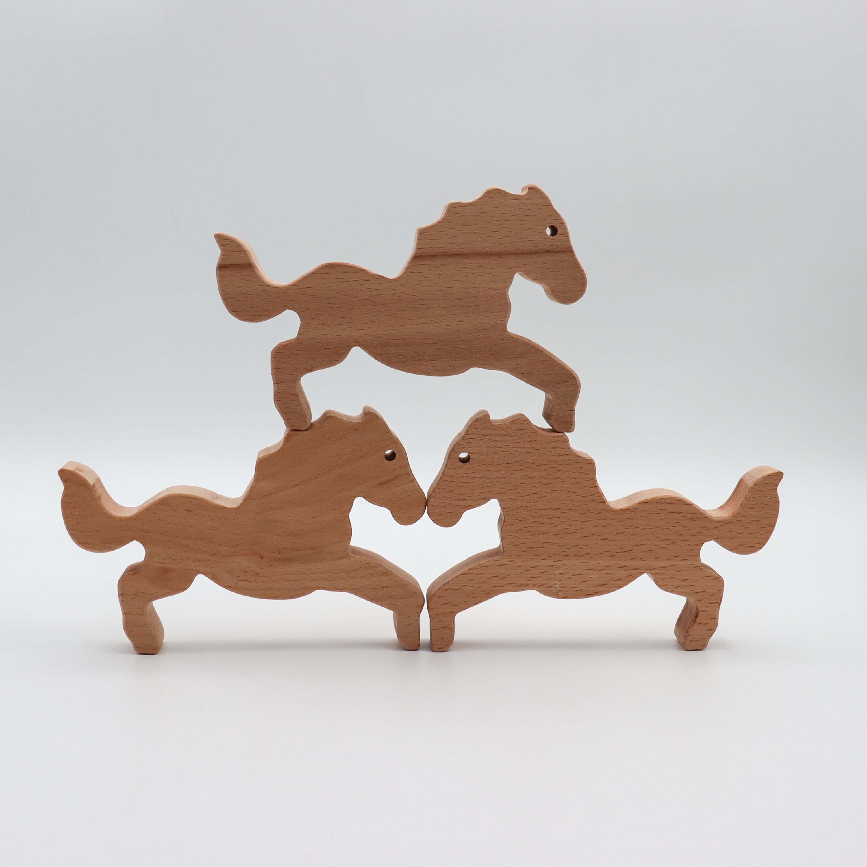 Wooden Acrobatic Horse Triorustic Wood Acrobat Horse - Etsy