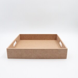 Unfinished Wooden Square Tray|wooden Decor|ready to Paint, Varnish ...