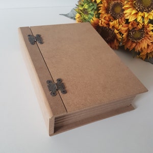 Unfinished Wooden Book Shaped Box|wooden Decor|ready to Paint, Varnish ...