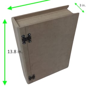 Unfinished Wooden Book Shaped Box|wooden Decor|ready to Paint, Varnish ...