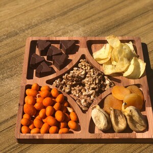 Natural Wood Snack Plate|beech Wood Table Decor|nut Platter|custom ...