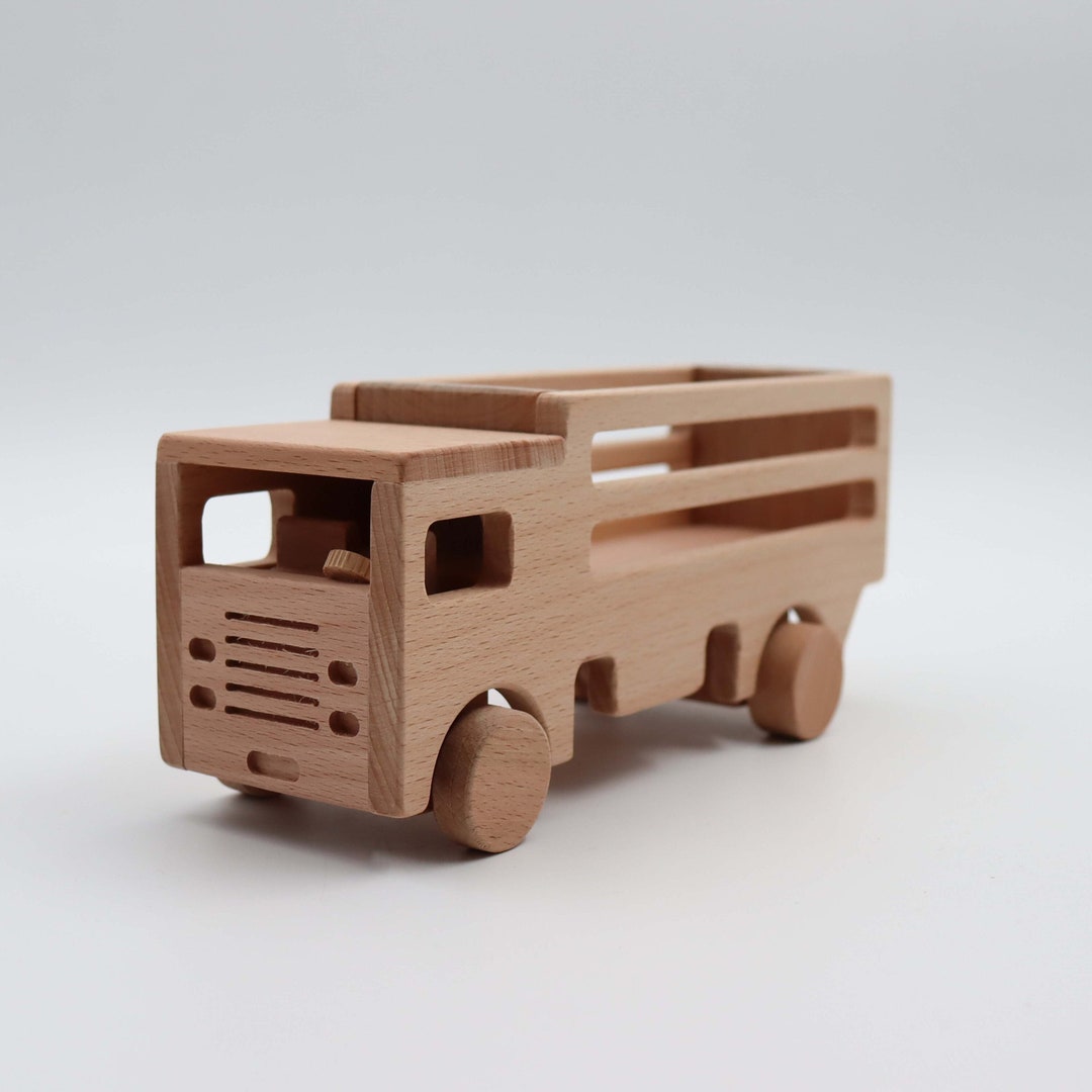 Wooden Truck Toy|natural Toddler Toy|rustic Handmade Toy Vehicle|wooden ...