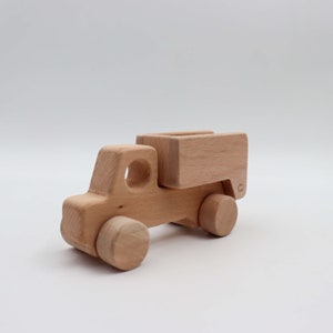 Wooden Tipper Truck Toy|natural Wood Toy Dump Truck|educational ...