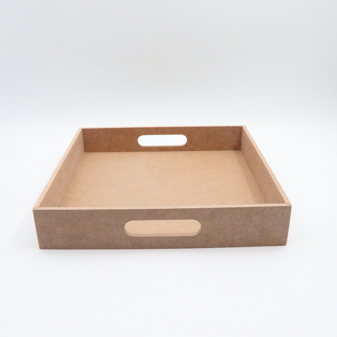 Unfinished Wooden Square Tray|wooden Decor|ready to Paint, Varnish ...