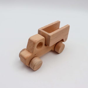 Wooden Tipper Truck Toy|natural Wood Toy Dump Truck|educational ...