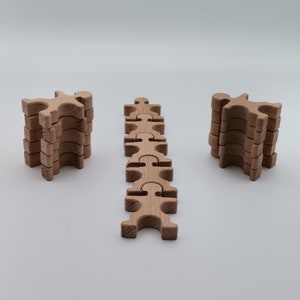 Wooden Flockmen|wooden Stacking and Balancing Toy|acrobat Men Natural ...