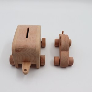 Wooden Caravan Piggy Bank|wooden Handmade Coin Bank|rustic Money Saving ...
