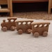 Natural Wood Train Setmontessori-inspired Train Setadventurous Wooden ...