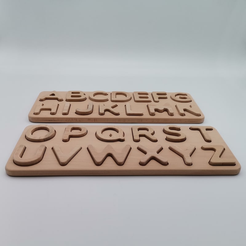 Wooden Alphabet Puzzle - Etsy