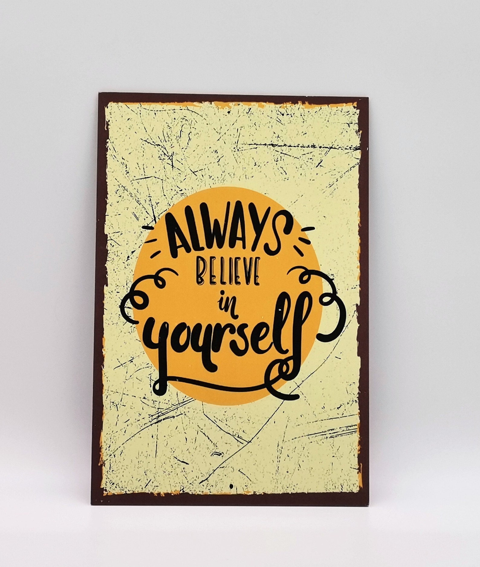 Set of 4 Inspirational Wall Decor|motivational Poster|quotes Wall Art ...