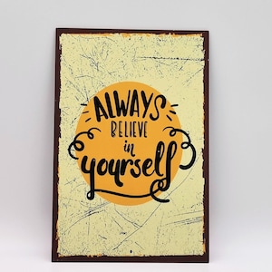 Set of 4 Inspirational Wall Decor|motivational Poster|quotes Wall Art ...