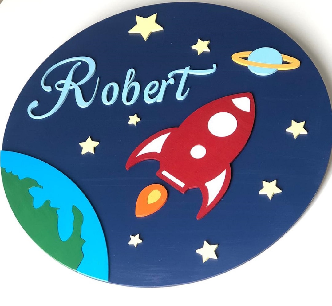 Personalized Kids Door Name Sign Kids Wall Decor Kids Room Door Decor