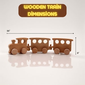 Natural Wood Train Set|montessori-inspired Train Set|adventurous Wooden ...