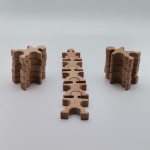 Wooden Flockmen|wooden Stacking and Balancing Toy|acrobat Men Natural ...