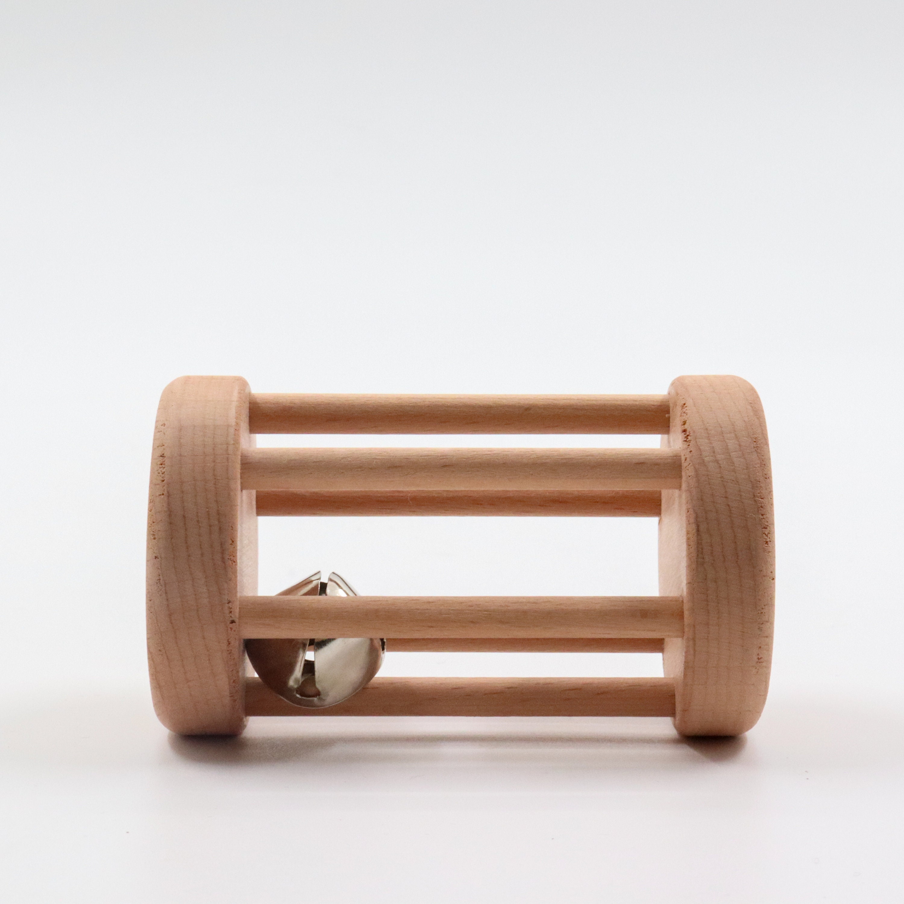 Wooden Ball Cylinder|montessori Rattle Roller|colorful Organic Infant ...