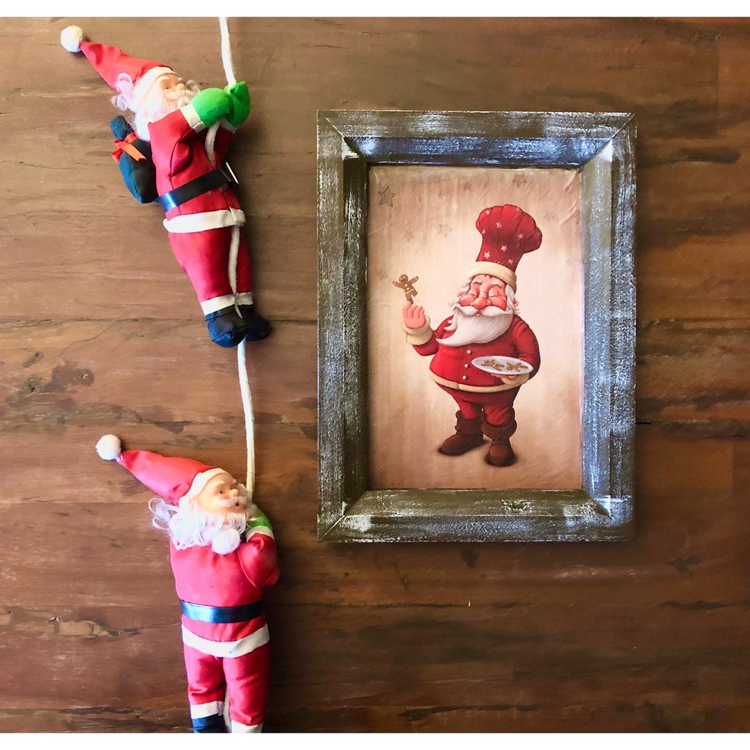 Santa Wall Art Decor|christmas Wall Art|winter Wall Decor|xmas Wall ...