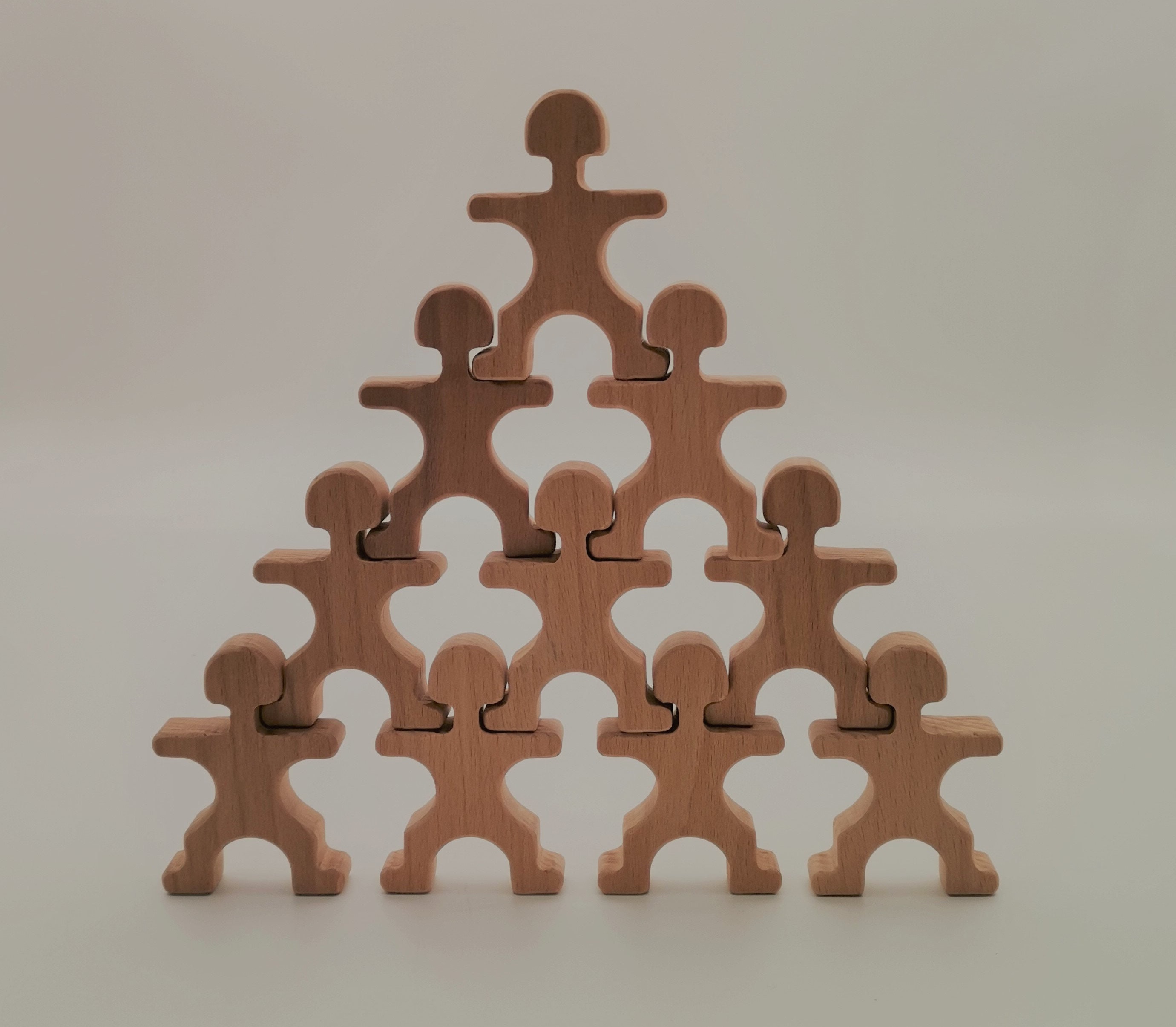 Wooden Flockmenwooden Stacking and Balancing Toyacrobat Men - Etsy