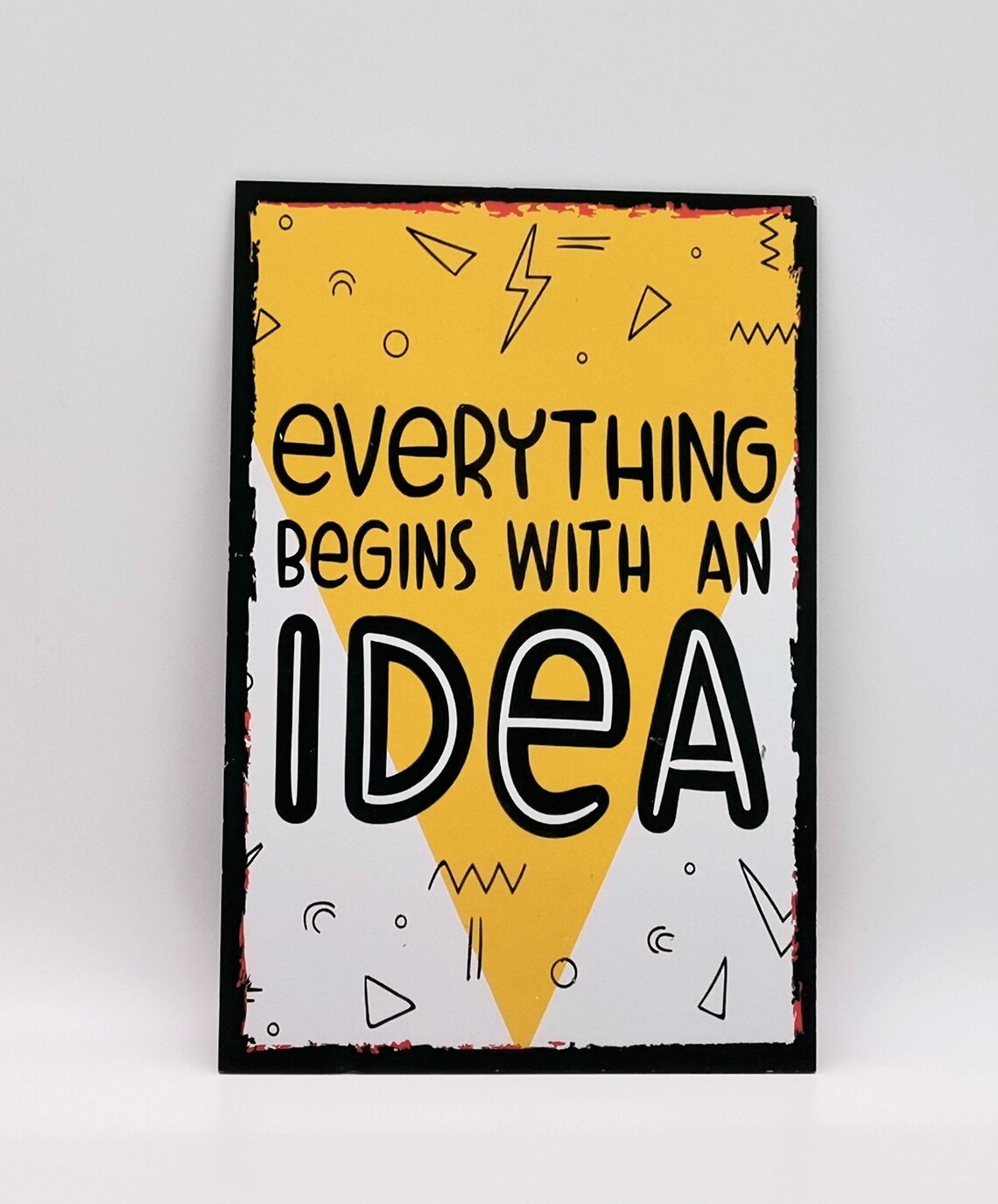 Set of 4 Inspirational Wall Decor|motivational Poster|quotes Wall Art ...