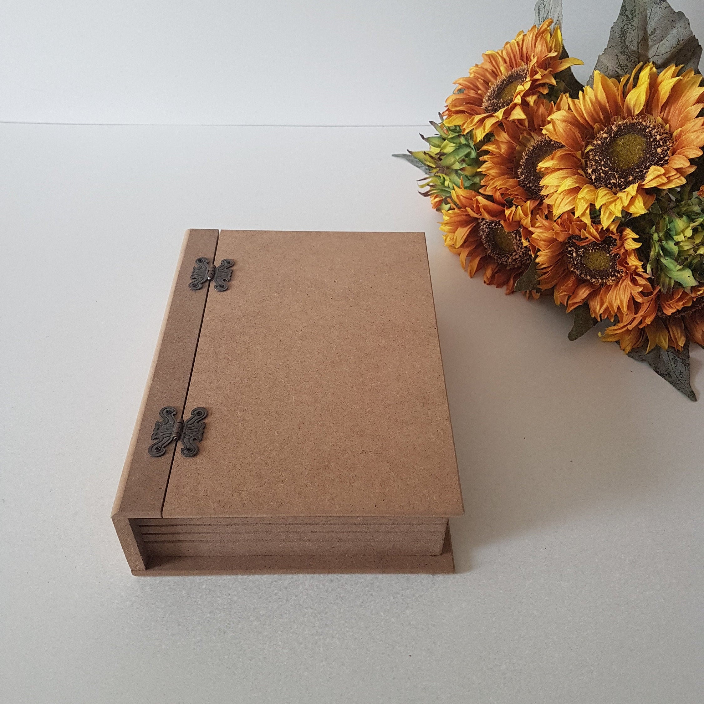 Unfinished Wooden Book Shaped Box|wooden Decor|ready to Paint, Varnish ...