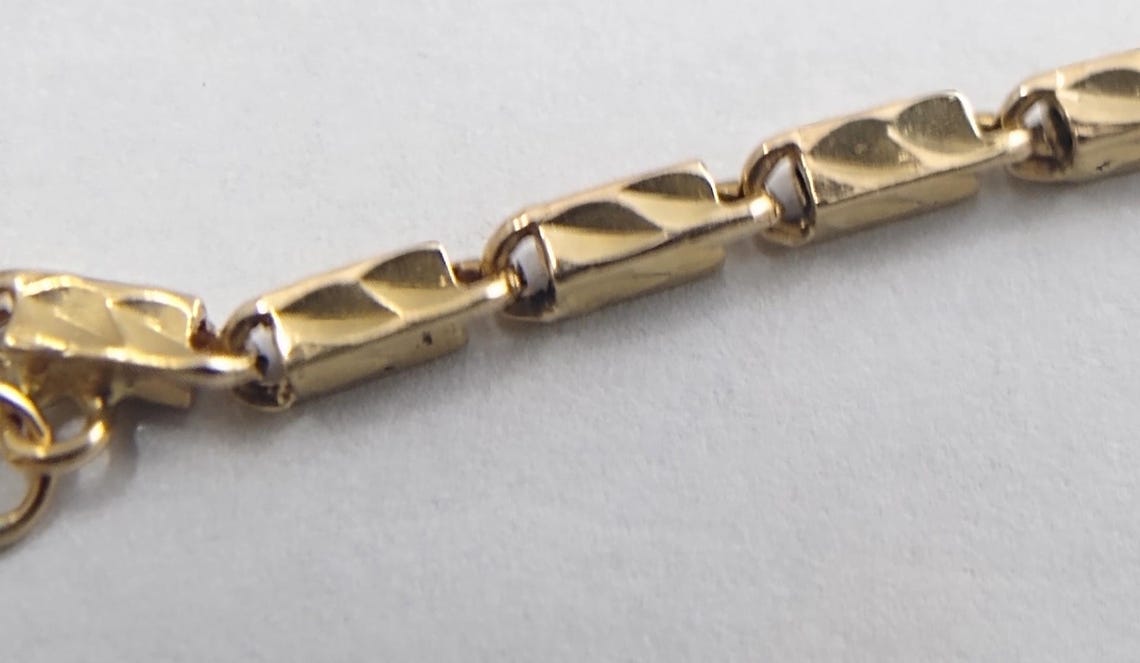 14K Yellow Gold Vintage Charm Bracelet With 7 Charms - Etsy