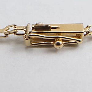 14K Yellow Gold Vintage Pear Shape Blue Topaz Enhancer Necklace - Etsy