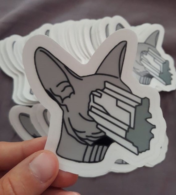 The Cat Decal Sticker | Etsy