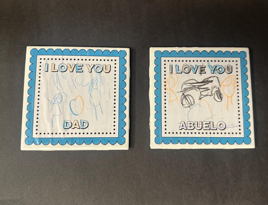 Father's Day,coaster Tile Art Templates, Mothers Day, Gifts for Mom ...