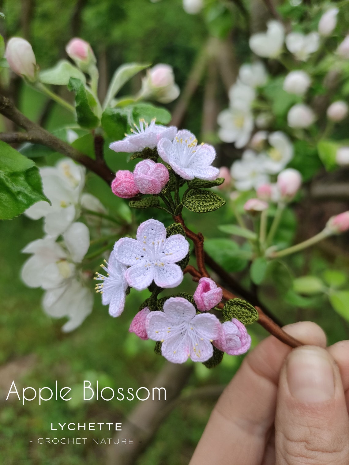 Crochet Apple Blossom Pattern Crochet Flower Pattern - Etsy