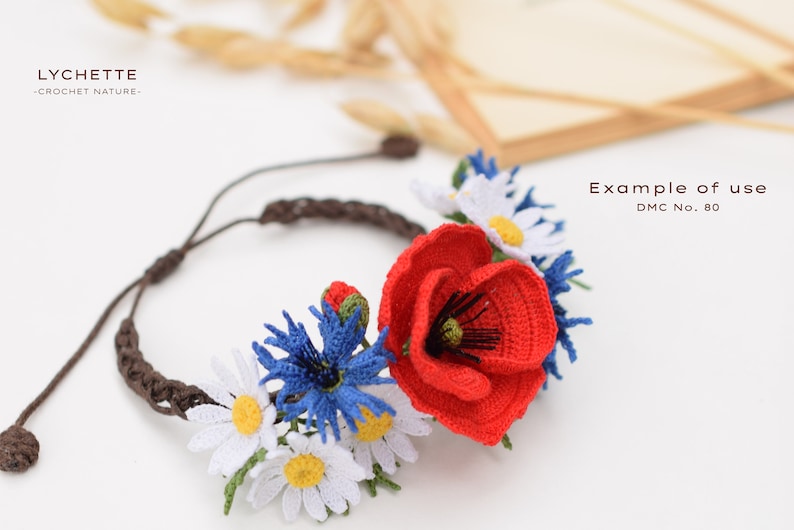 Crochet Flower Pattern for Bouquet of Wild Flowers poppy - Etsy