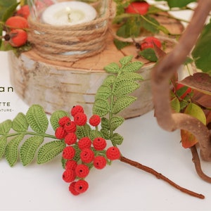 Crochet Rowan (mountain Ash), Crochet Pattern for Rowan, Mountain Ash ...