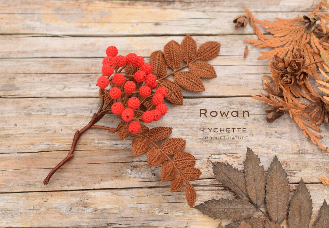 Crochet Rowan (mountain Ash), Crochet Pattern for Rowan, Mountain Ash ...