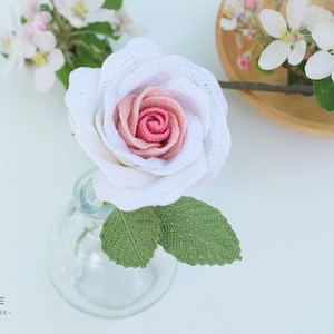 Crochet Rose Pattern - Crochet Flower Pattern - Etsy