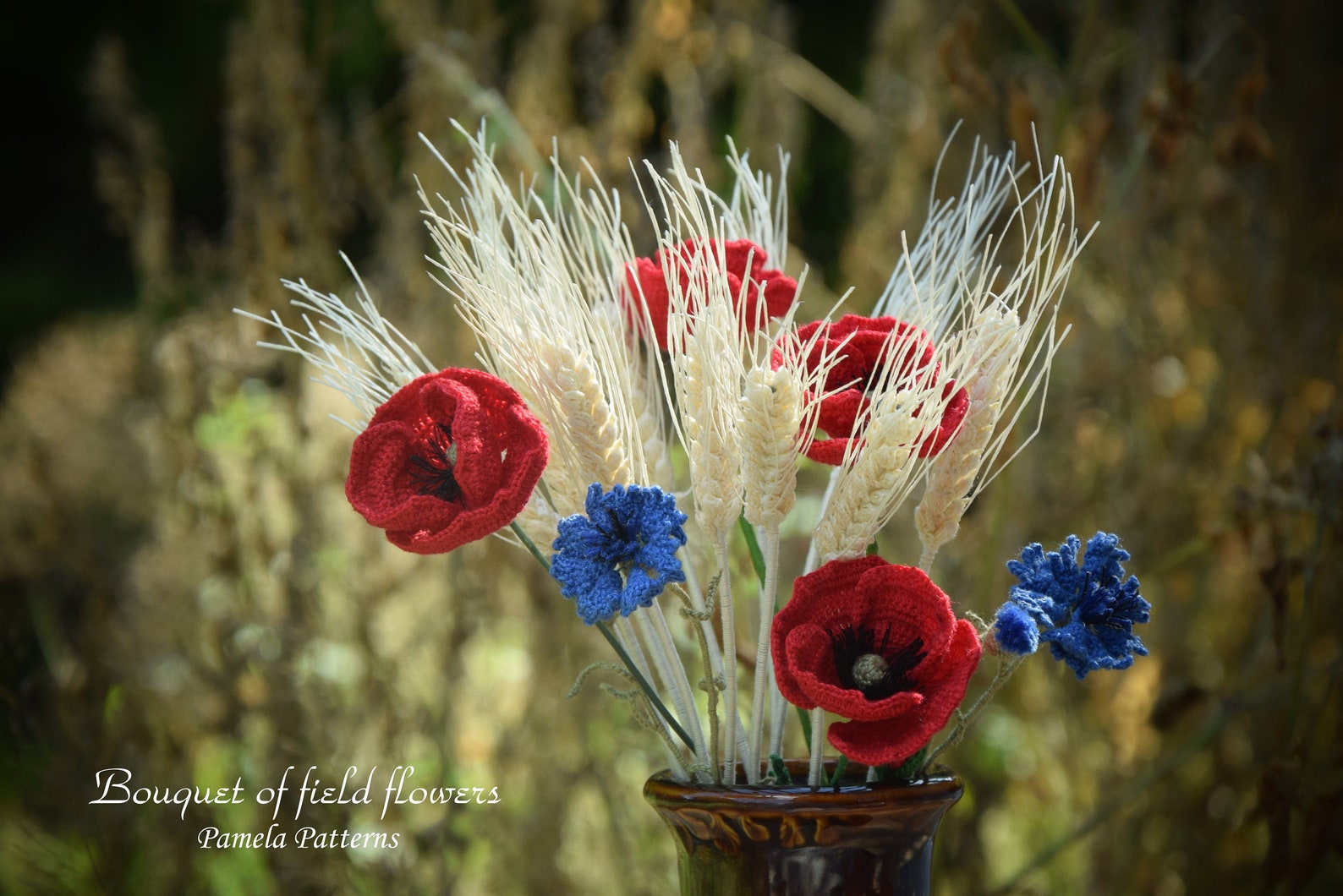 Crochet Cornflower Pattern Crochet Flower Pattern | Etsy