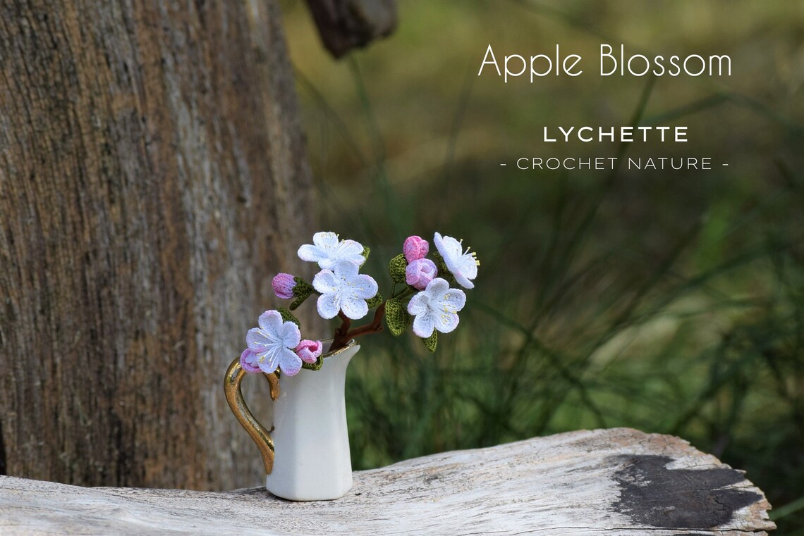 Crochet Apple Blossom Pattern Crochet Flower Pattern - Etsy
