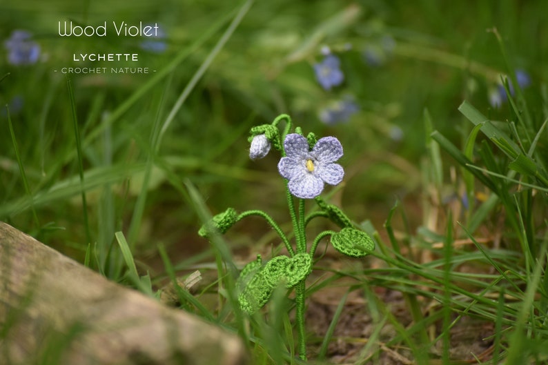 Crochet Wood Violet Sweetviolet- Crochet Flower Pattern - Etsy