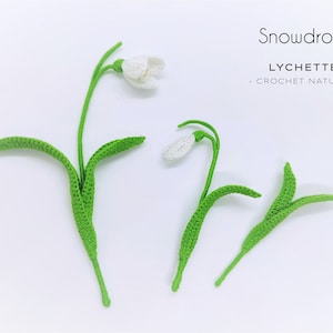 Crochet Snowdrop - Crochet Flower Pattern - Etsy