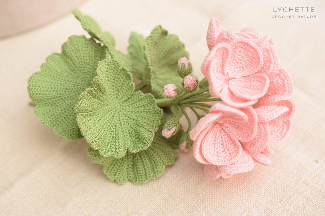 Crochet Geranium, Pelargonium Pattern- Crochet Flower Pattern - Etsy