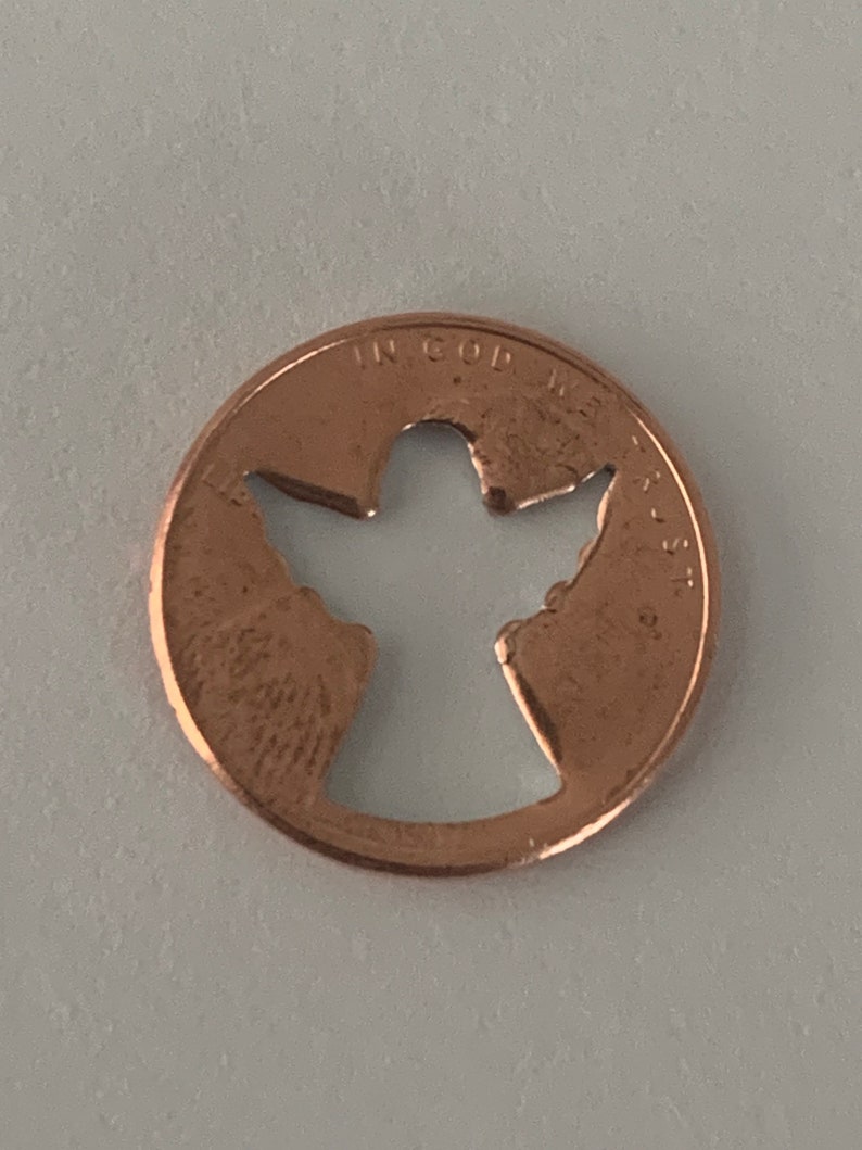 25 Angel Cut Pennies With Angel Cut Out Penny Pennys From Heaven Lucky ...