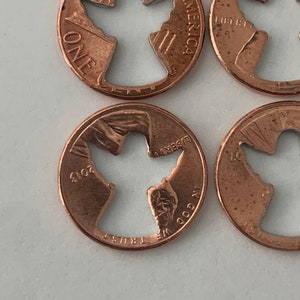 25 Angel Cut Pennies With Angel Cut Out Penny Pennys From Heaven Lucky ...