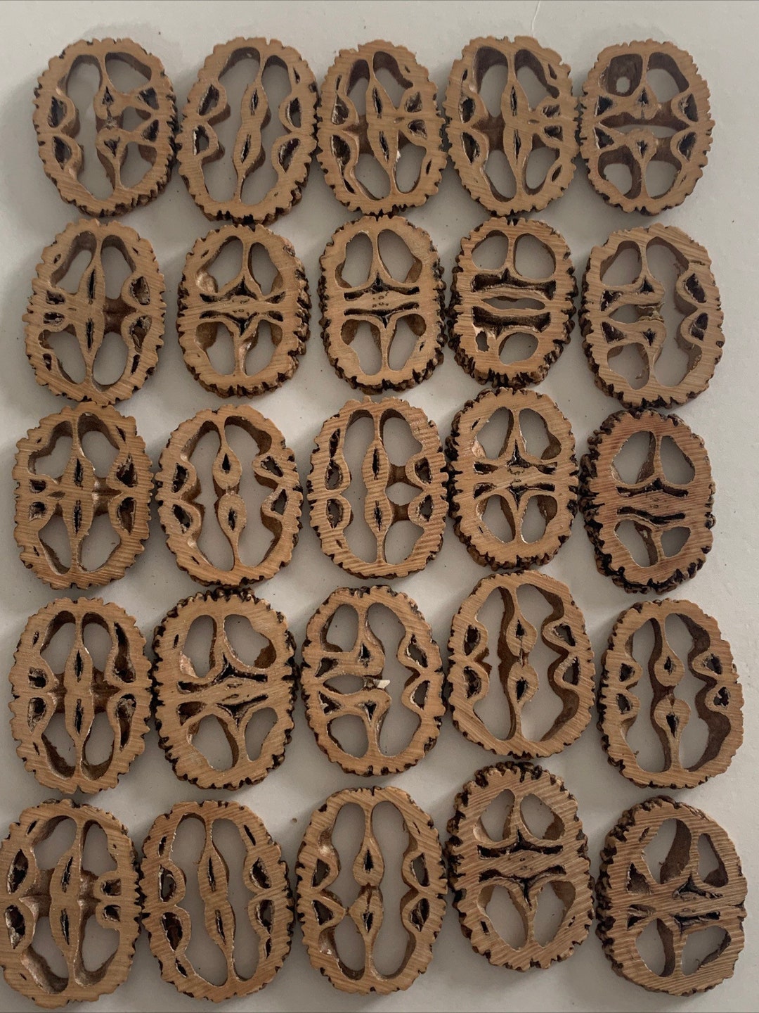 25 Black Walnut Shell Slices - Etsy
